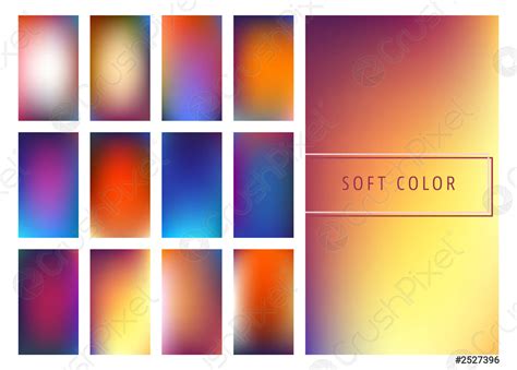Soft Color Gradients Background Stock Vector Crushpixel