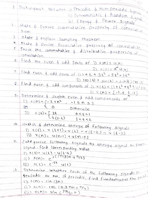 Practice Questions Dsp Module 1 Pdf