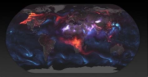 Nasas Visualization Of Atmospheric Aerosols Is A Breathtaking Picture