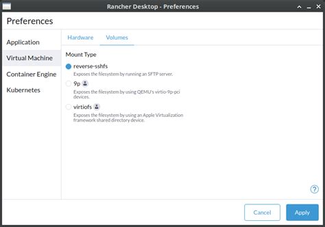Volumes Macos And Linux Rancher Desktop Docs