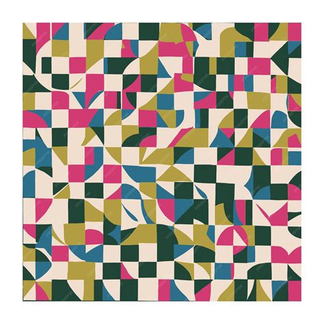 Premium Vector Mid Century Modern Abstract Pattern