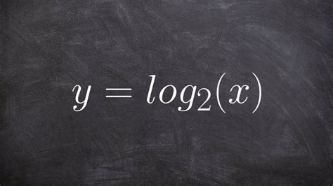 How To Use A Table To Graph Logarithmic Function Youtube