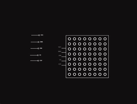 Schematic For Max7219 Led Matrix Driver The Mini 8×8 Dot Matrix Led