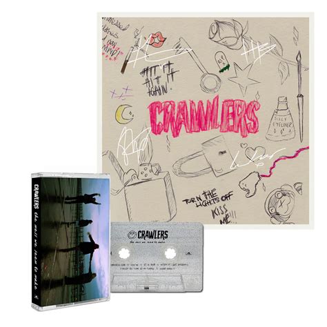 Crawlers The Mess We Seem To Make Silver Glitter Cassette Signed