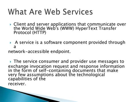 Intoduction To Web Services Ppt
