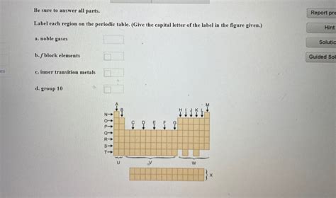 Solved Be Sure To Answer All Parts Report Pro Label Each Chegg Com
