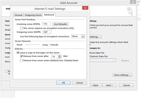 Set Up Email In Outlook 2013 POP Knowledgebase Register Domain
