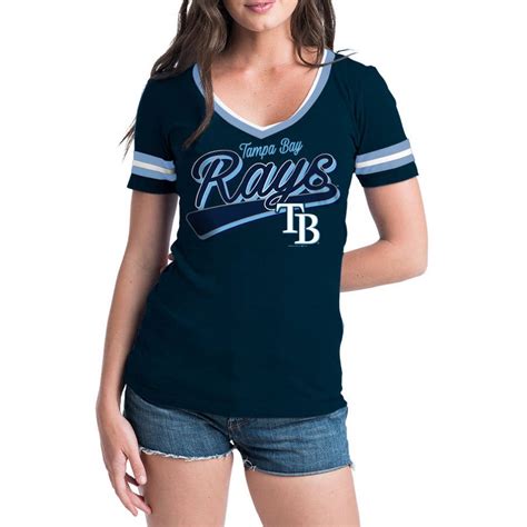 Mlb Tampa Bay Rays Womens Short Sleeve Team Color Graphic Tee