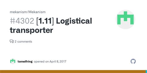 111 Logistical Transporter · Issue 4302 · Mekanismmekanism · Github