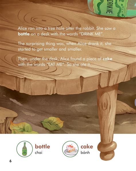 Sách Truyện Cổ Tích Nổi Tiếng Song Ngữ Việt Anh Alice Ở Xứ Sở T