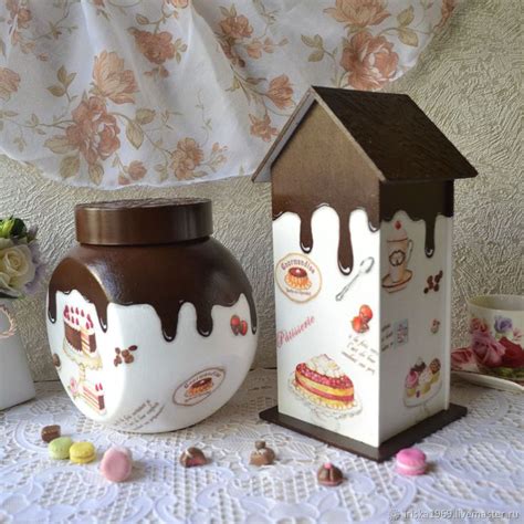 Набор для кухни Все в шоколаде с декором в технике декупаж