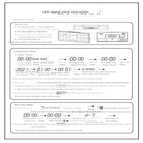 OROLOGI LED DIGITALI Multifunzionali Retroilluminazione Display Orologio Da Tavolo Per Camera Da