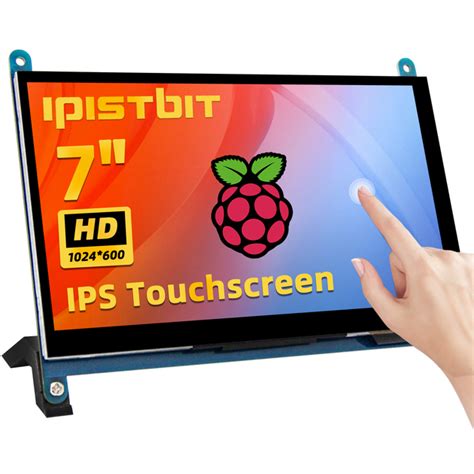Ipistbit 7 Inch Lcd Touch Screen 1024x600 Ips Display With Stand Hdm