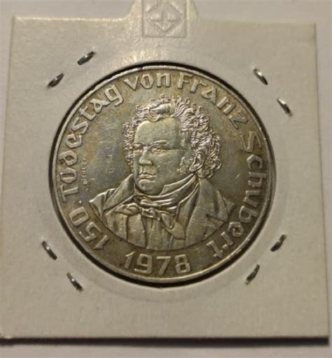 50 Schilling 1978 150 Todestag Von Franz Schubert