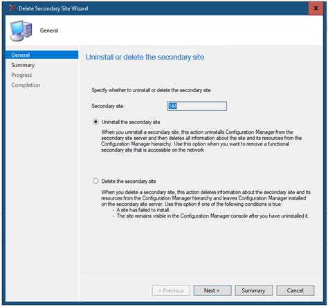 How To Uninstall Or Remove Sccm Secondary Site System Center Dudes