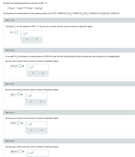 Solved Question 14 ﻿chapter 14co2 G H2 G ⇌co G H2o G The