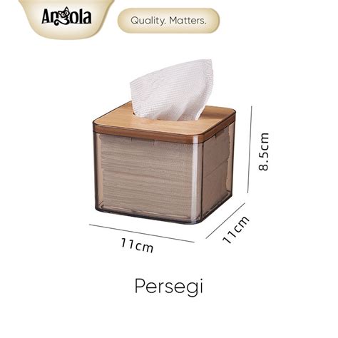 Jual ANGOLA Kotak Tisu Bambu Minimalis D D Tissue Box Nordic Style Kotak Tisu Aesthetic