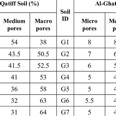 Presenting Respective Pore Volumes Of Micro Medium And Macro Spaces At