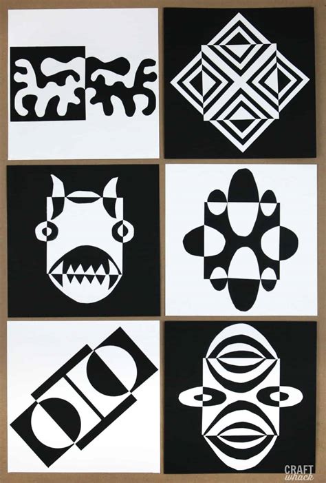 Easy Notan Art Paper Project 3 Methods Craftwhack