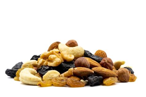 Premium Photo Mixed Nuts Isolated On White Background Snack Fresh