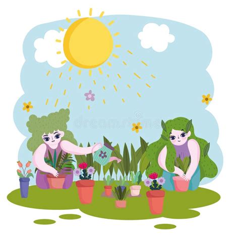 Planta De Dibujo De La Naturaleza Del Medio Ambiente Terrestre