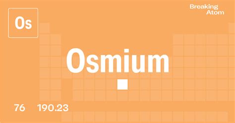 Osmium Os Atomic Number