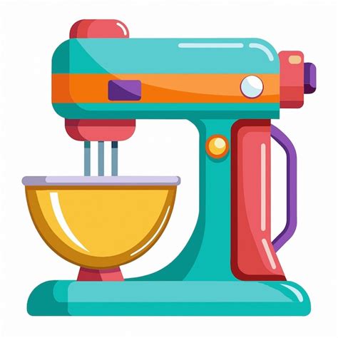 Premium Vector A Colorful Kitchen Machine Blender