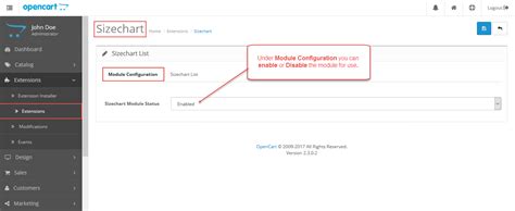 Opencart Size Chart Fashion Retailer Extension