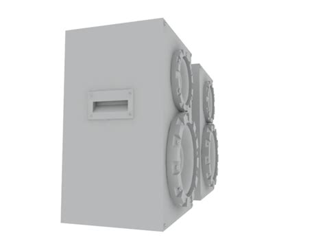 3d Model Of Speaker Columns