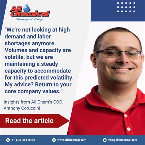 All Chemical Transport On Linkedin Anthony Coruccini Weighs In Where