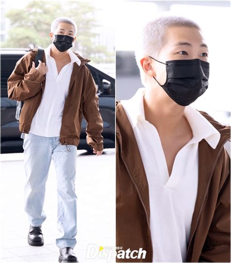 현장포토 짧아도 멋있어rm 훈훈 밤톨머리 디스패치 뉴스는 팩트다