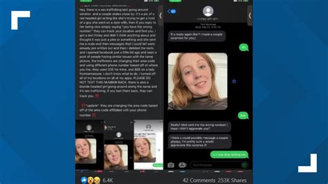 Viral Sex Trafficking Phishing Scam Text