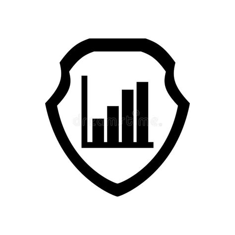Shield With Safe Secure Padlock Vector Illustration Stock Illustration