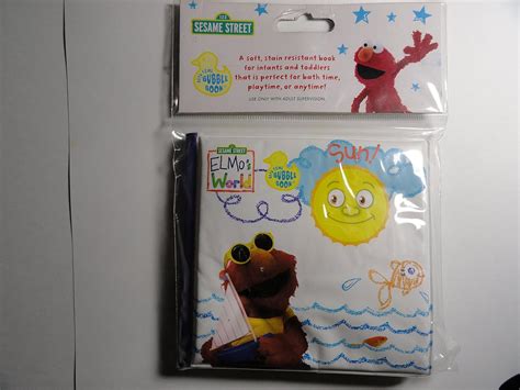 Sesame Street Elmos World Bath Time Bubble Book ~ Stars Sesame