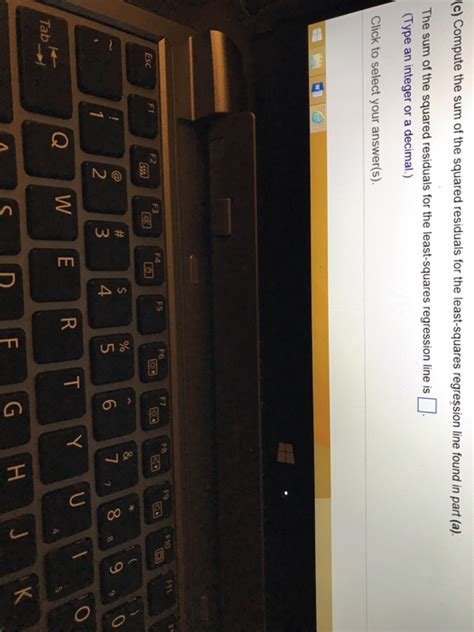 Solved Consider The Data Set Given In The Accompanying