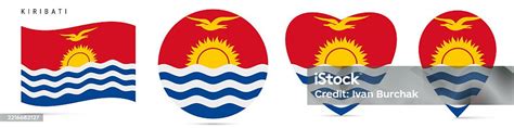 키리바시 흔들리는 깃발 원 배지 하트 모양 지도 핀 평면 벡터 일러스트 레이 션 절연 곡선에 대한 스톡 벡터 아트 및 기타 이미지 곡선 교육 국가 관광명소 Istock