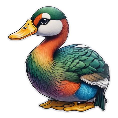 Premium Vector Colorfull Duck Design
