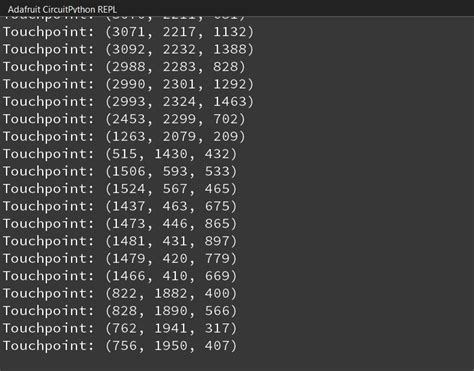 Python And Circuitpython Adafruit Tsc2007 I2c Resistive Touch Screen