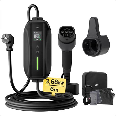 Dé Cavo Ricarica Auto Elettrica Tipo 2 368kw 6 16a 6m Caricatore