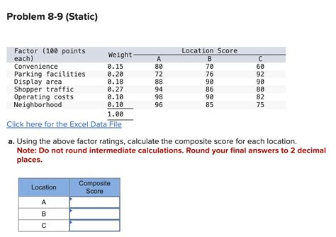 Solved Problem 8 9 Statica ﻿using The Above Factor