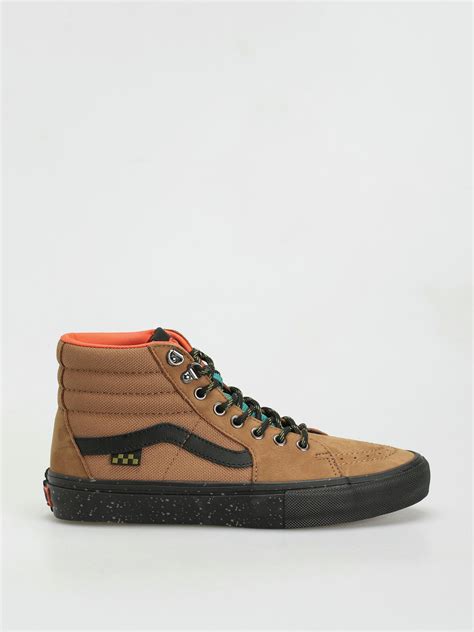 Vans Skate Sk8 Hi Shoes Outdoor Brown Black