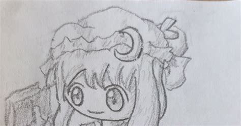 1日1枚 1日1枚東方お絵描き 17日目 パチュリー 毎日東方 ねてぇのイラスト Pixiv