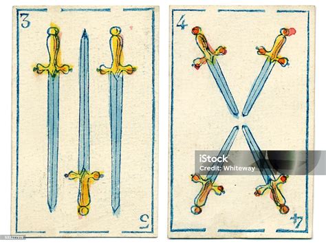 멕시코 게임하기 카드 Baraja 1846 Espadas 스페이드 3 4 카드 여가활동 게임에 대한 스톡 사진 및 기타 이미지 카드 여가활동 게임 검 스페인 Istock