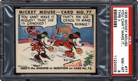 1935 Gum Inc Mickey Mouse R89 And R90 You Cant Make It Type Ii