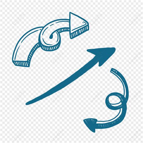 Blue Three Dimensional Turning Right Arrow Indicates Stereoscopic Indicator Arrow Png White