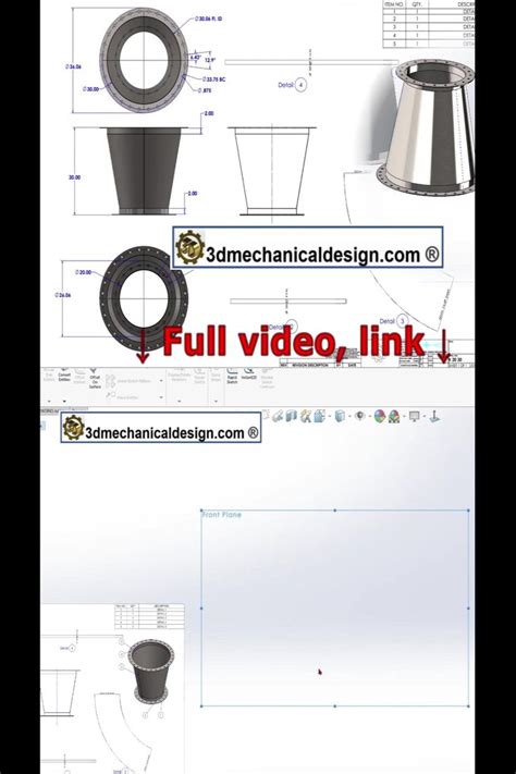 ⚡⚡⚡ Solidworks Sheet Metal Lofted Bend Transition Video