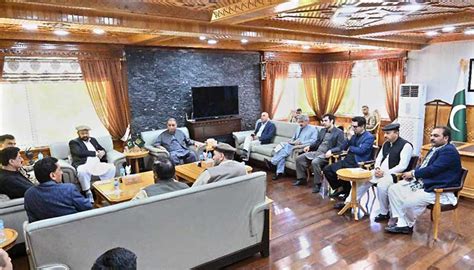 Chief Minister Gilgit Baltistan Haji Gulbar Khan Presenting Shield To