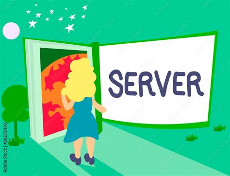 Handwriting Text Server Concept Meaning Computer Program Which Manages