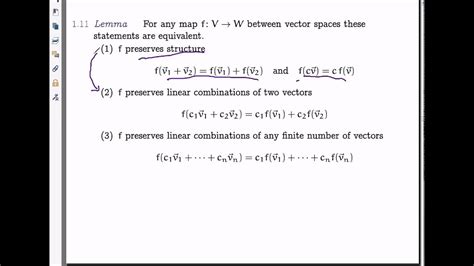Hefferon Chapter Three Section I1b Isomorphisms Continued Youtube