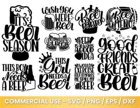 Beer Svg Bundle Drink Svg Funny Svg Quotes Etsy